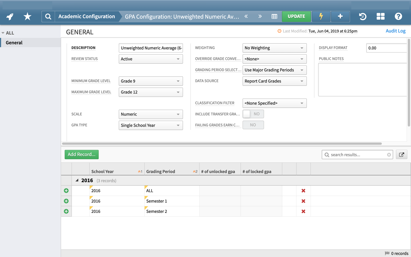 Posting and Locking GPAs