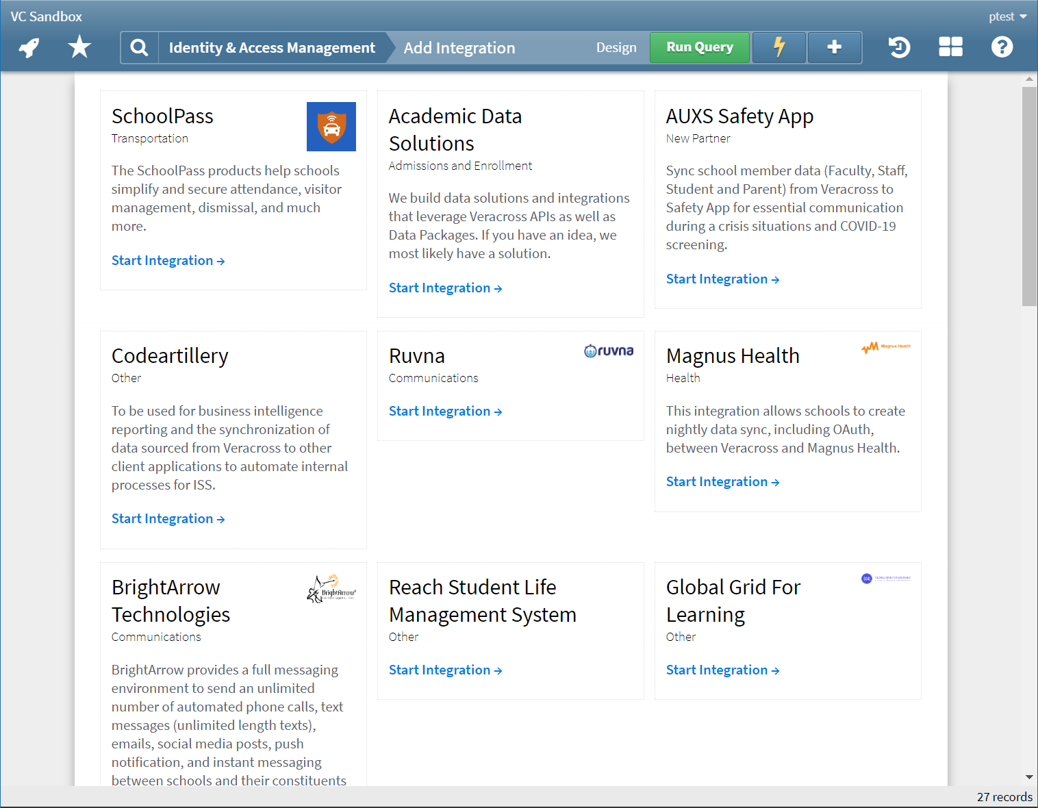 Setting Up New Integration Partners in Veracross API