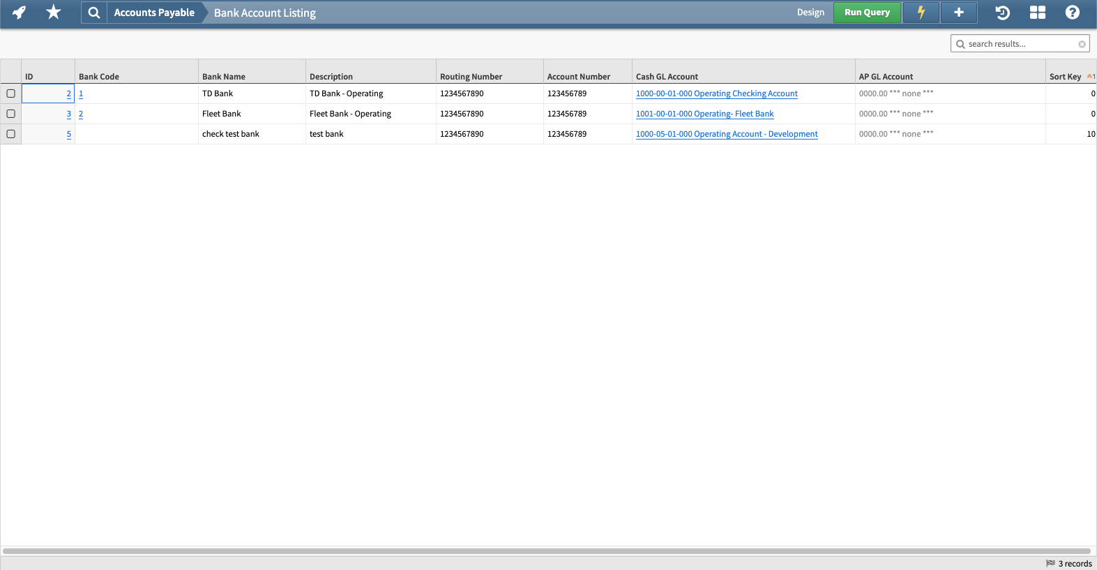 Axiom Core Accounting: Configure Bank Accounts