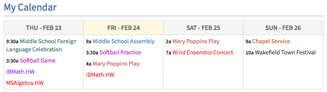 Student Portal Components