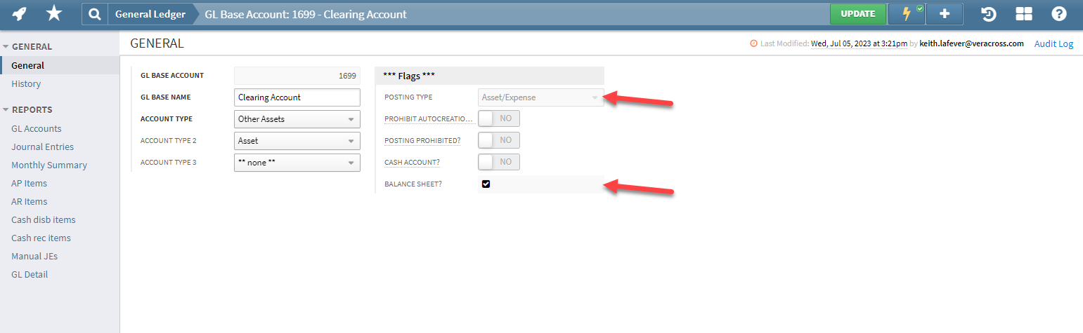 Adding a new GL Base Account-Axiom