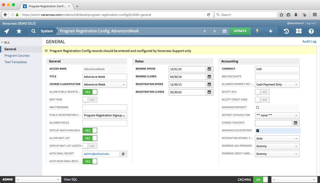 Waitlist Management for Other Program Registration