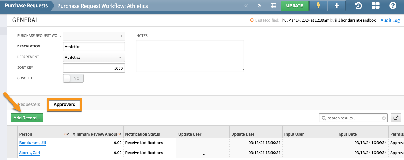 How Do I Add An Approver To A Purchase Request Workflow
