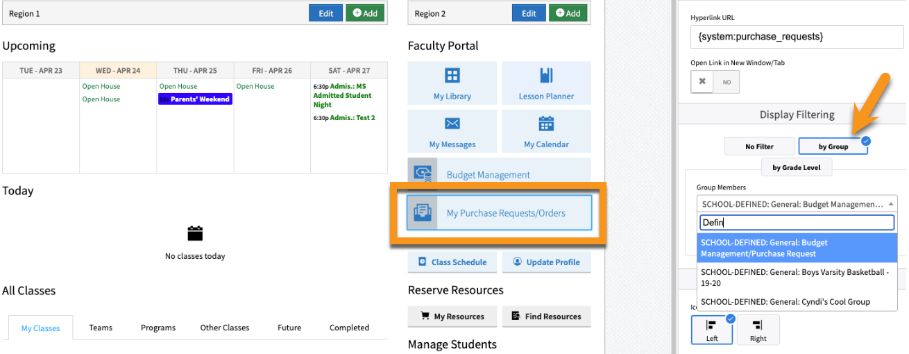 Purchase Requests: Purchase Requests Portal Configuration