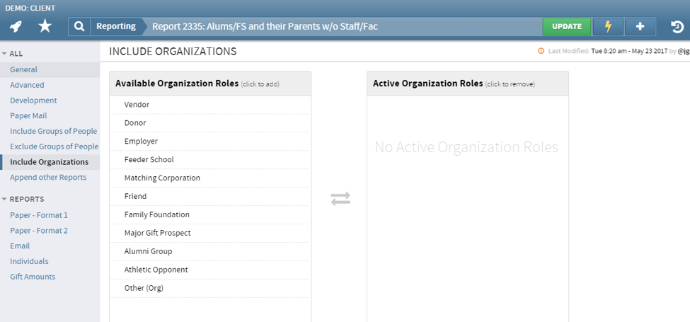Advanced Report Creation