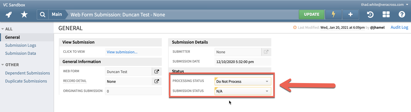 Troubleshooting Form Submissions