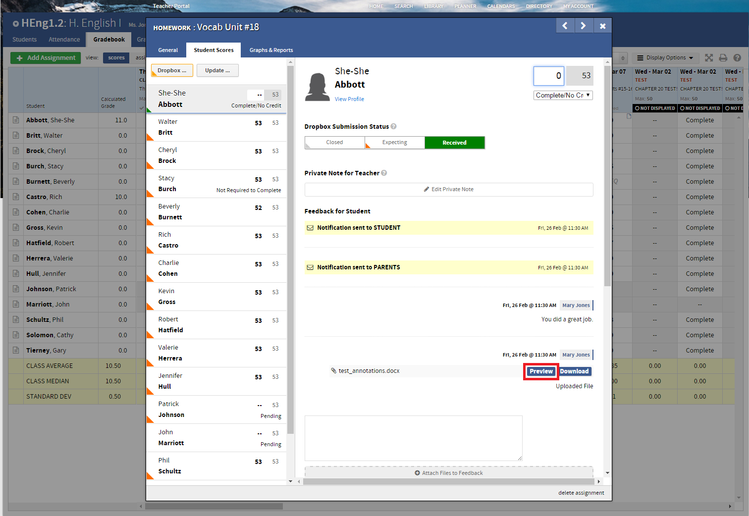 Assignment Annotations