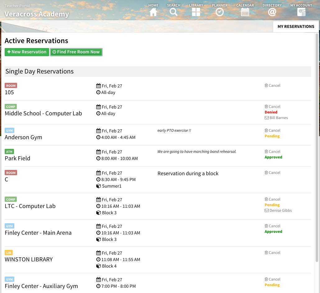 Resource Reservation App