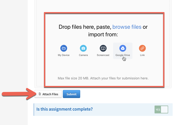 Configuring the Student Assignment Submission Interface