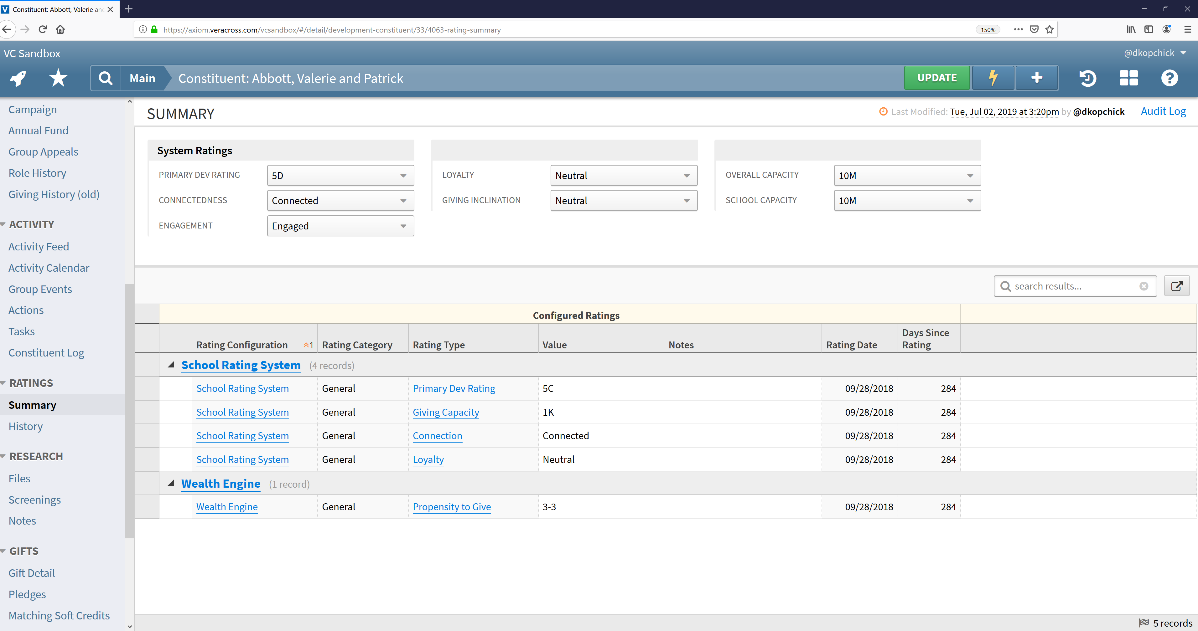 The Household Constituent Record