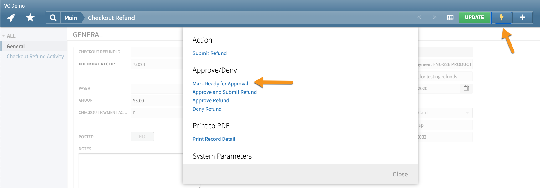 Self-Service Refunds