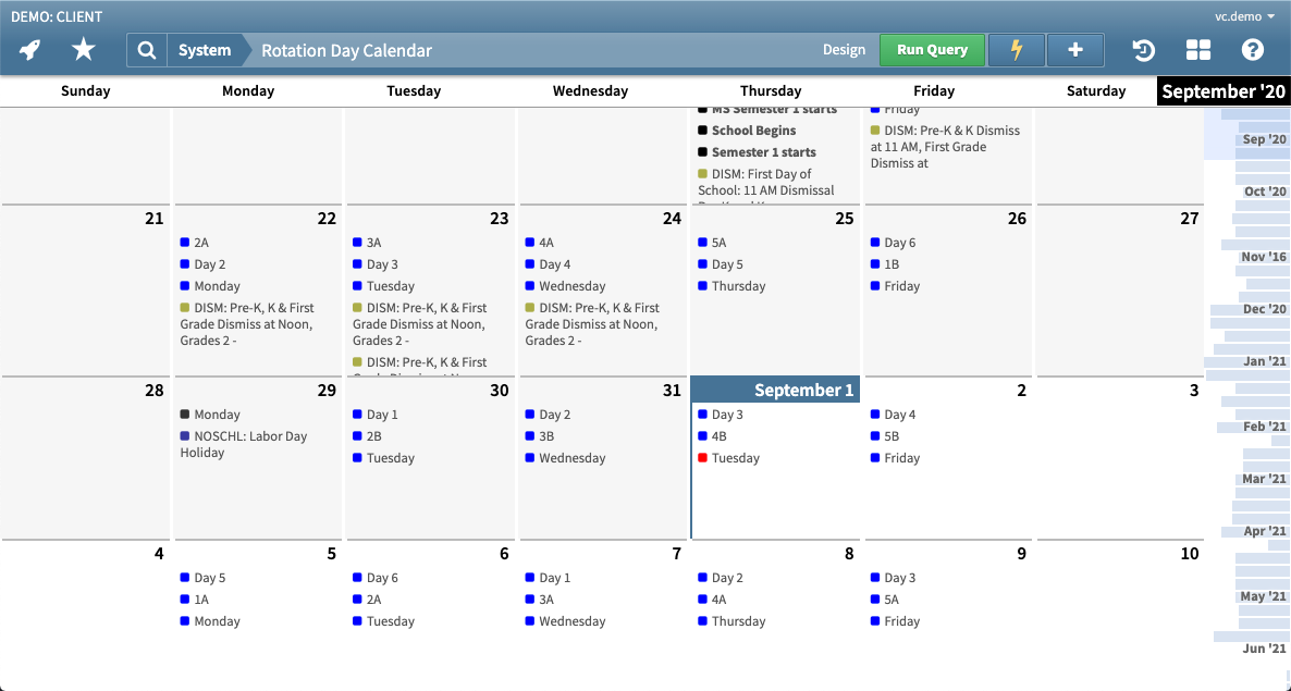 Maximizing Flexibility with Multiple Class Schedules