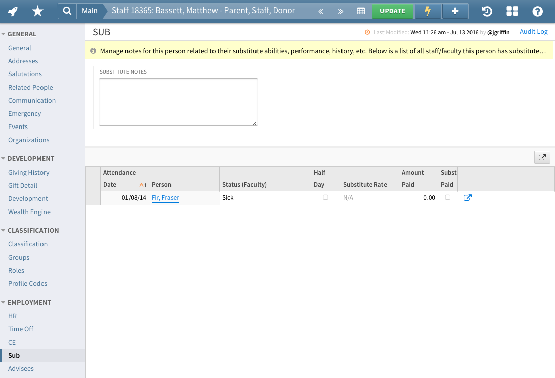 Human Resources Information Tracking