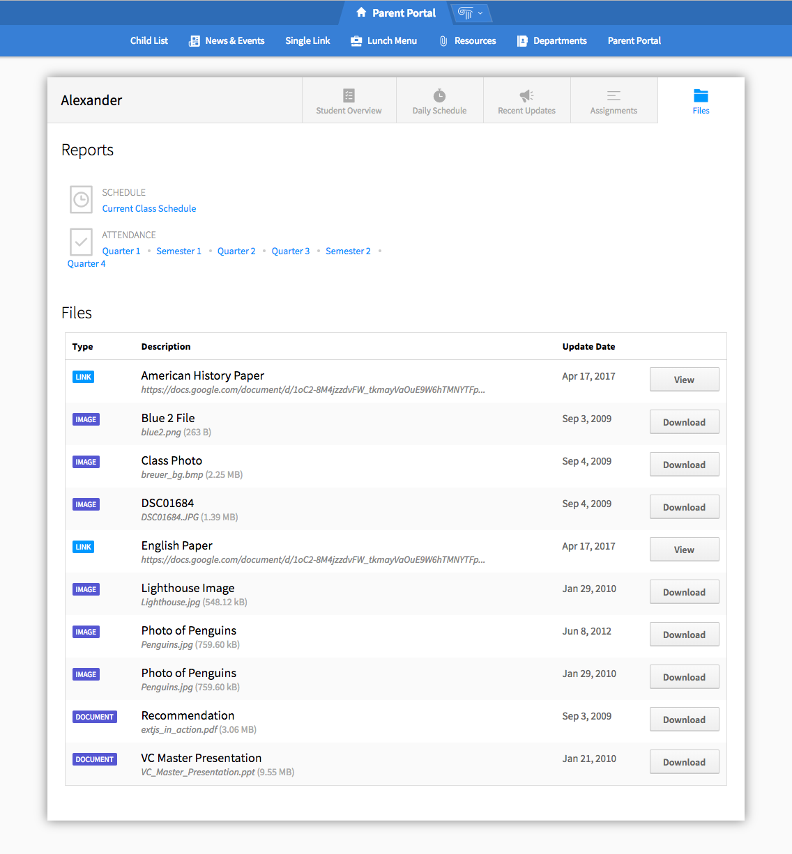 Portal Link Configuration