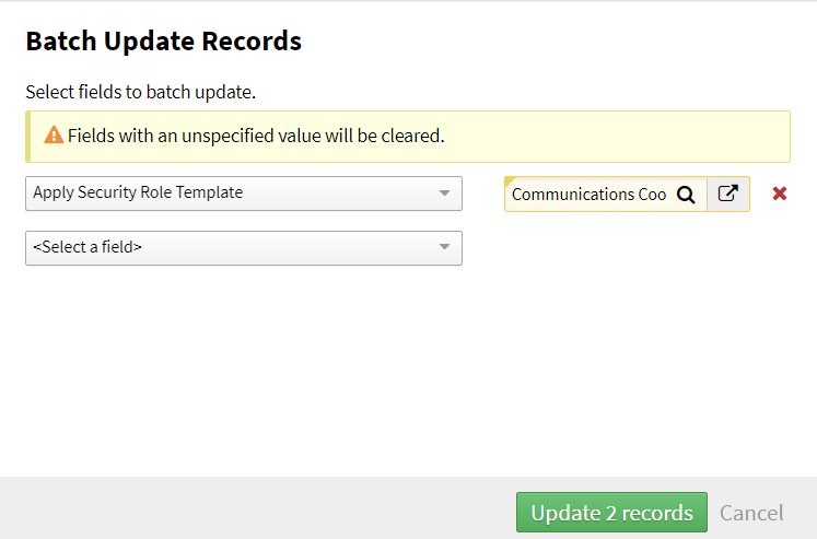 Security Role Templates Overview