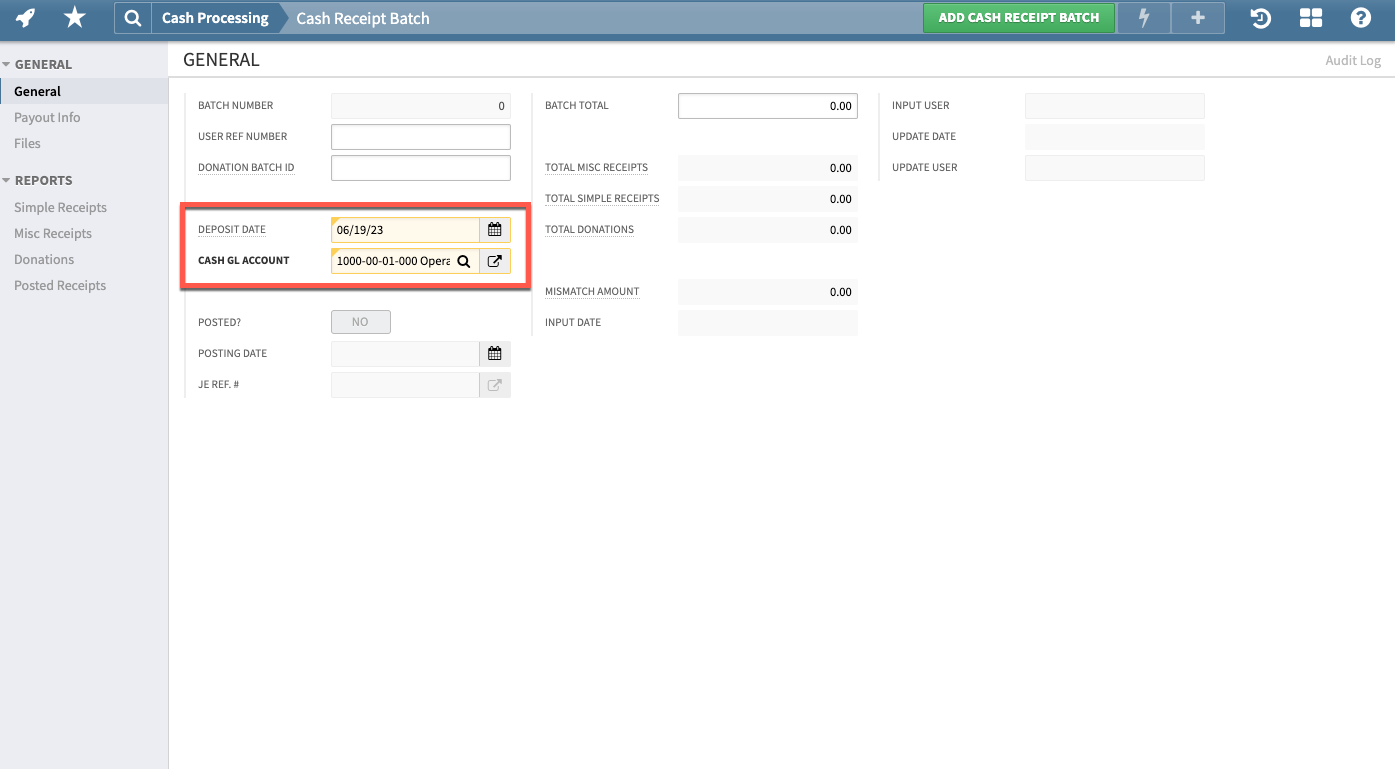 Processing a Cash Receipt Batch - Axiom