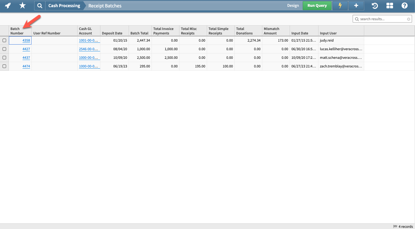 Processing a Cash Receipt Batch - Axiom