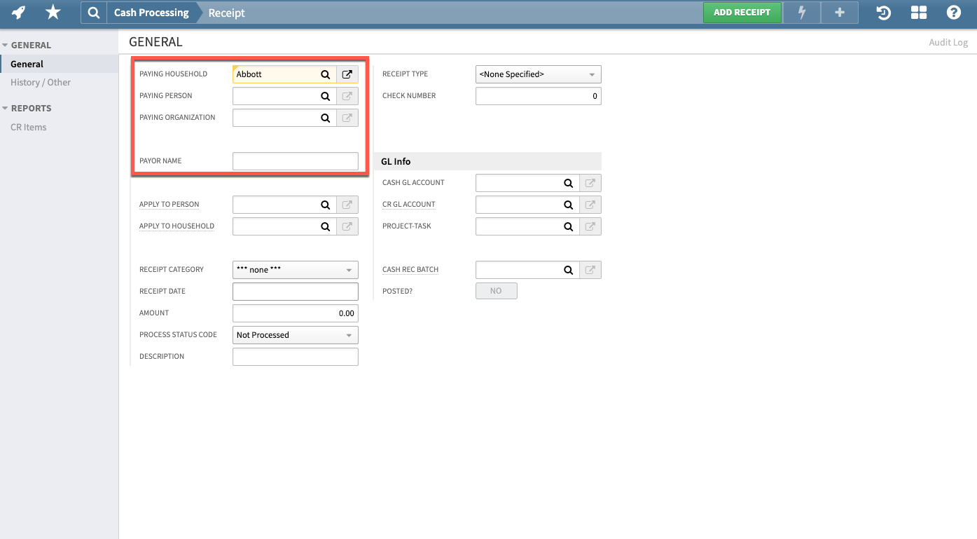 How to Enter a Miscellaneous Simple Receipt - Axiom