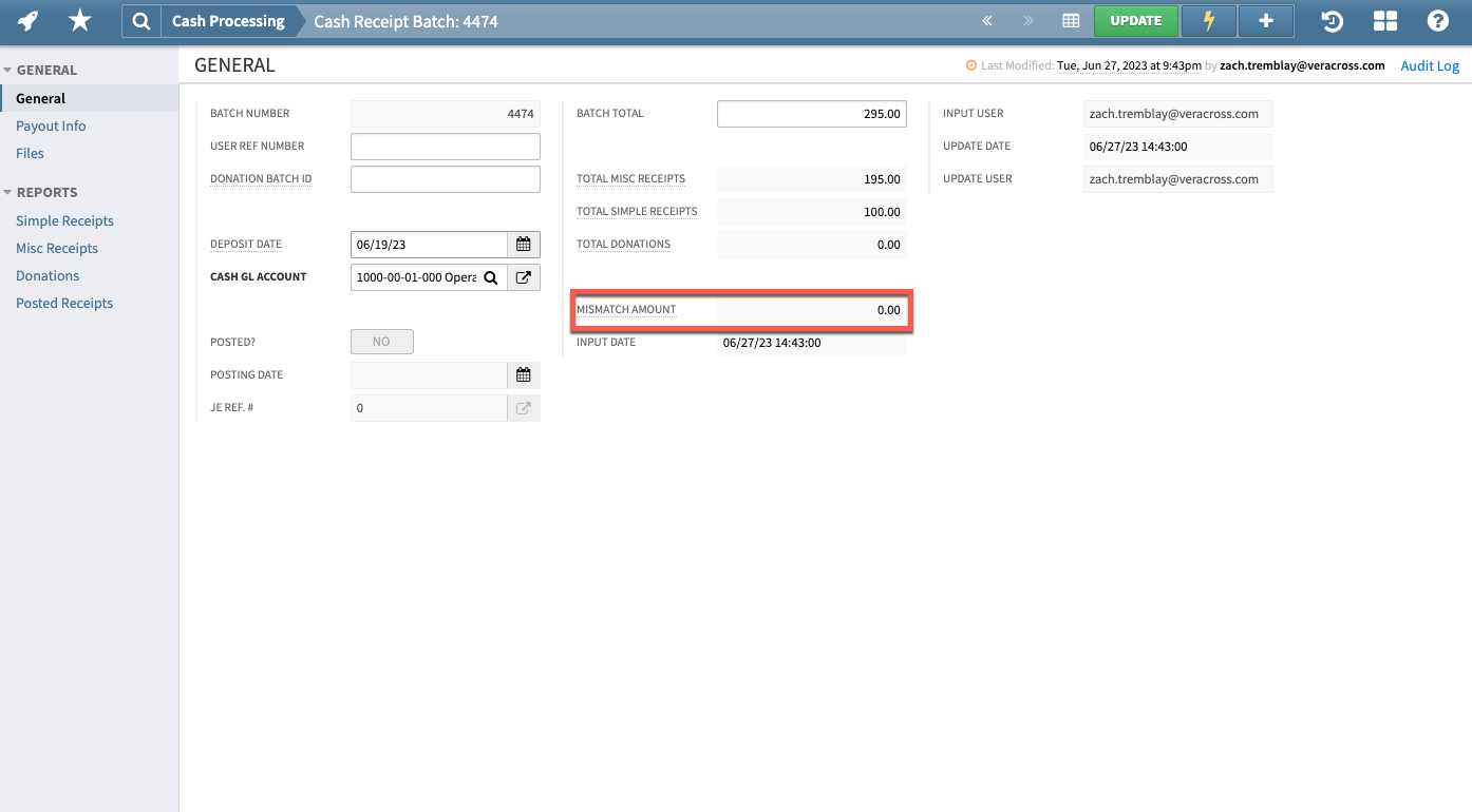 How to Enter a Miscellaneous Simple Receipt - Axiom