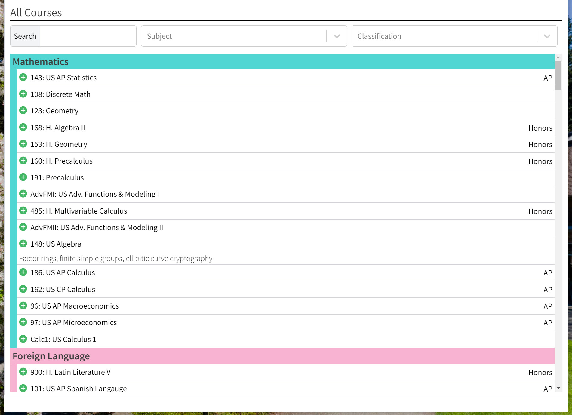 Entering Course Requests in the Teacher Portal