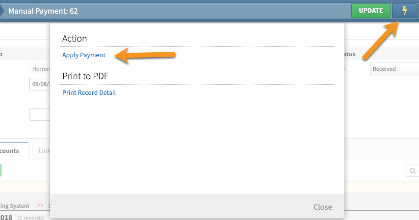 How to add a Manual Payment