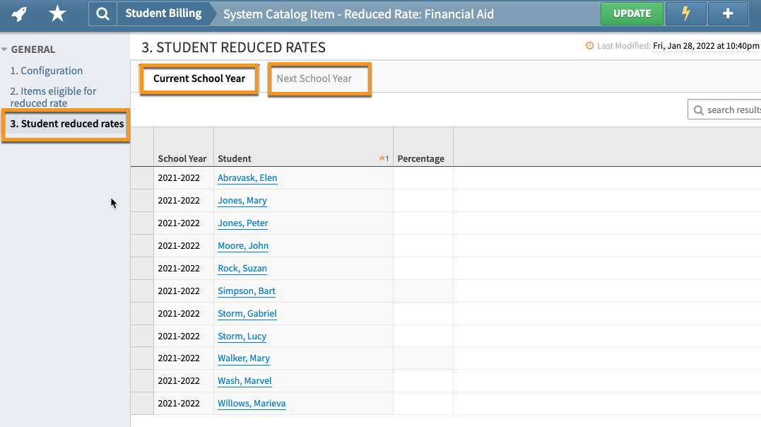 Reduced Rates with Student Billing - Axiom