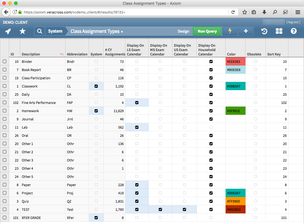 Configuring Assignment Types
