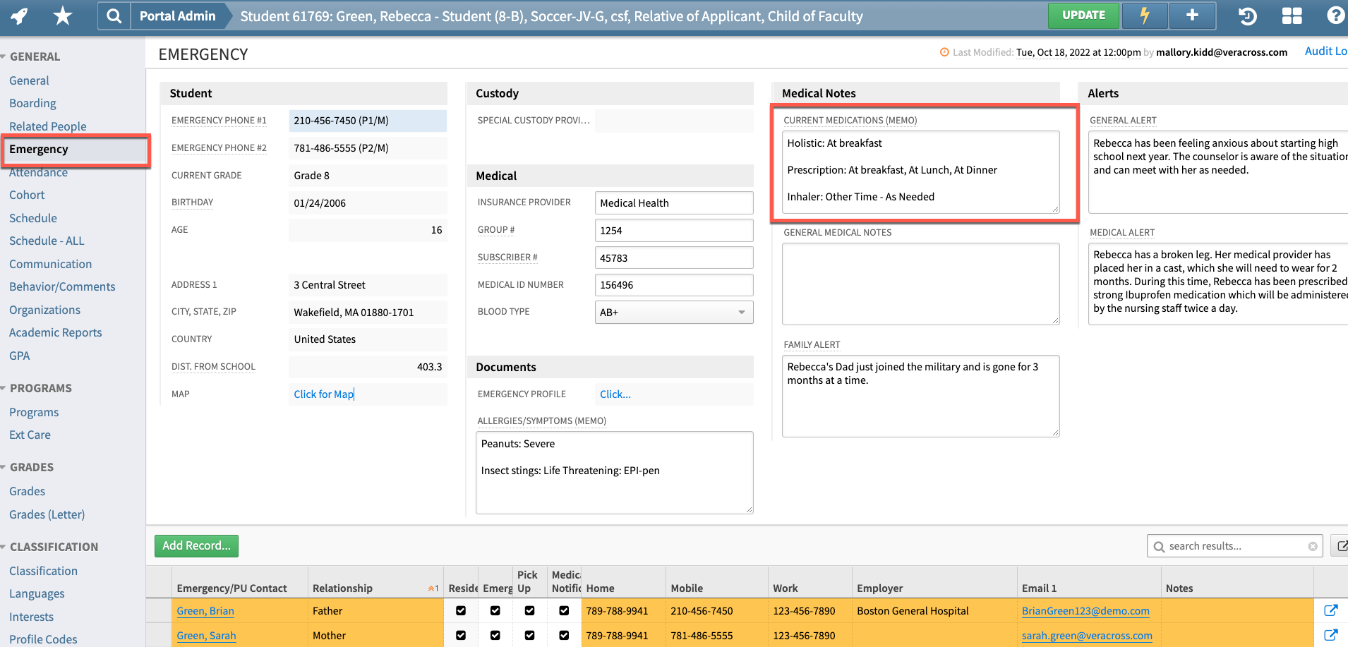 Magnus Health and Veracross Integration For Summary Allergies and Medication Information