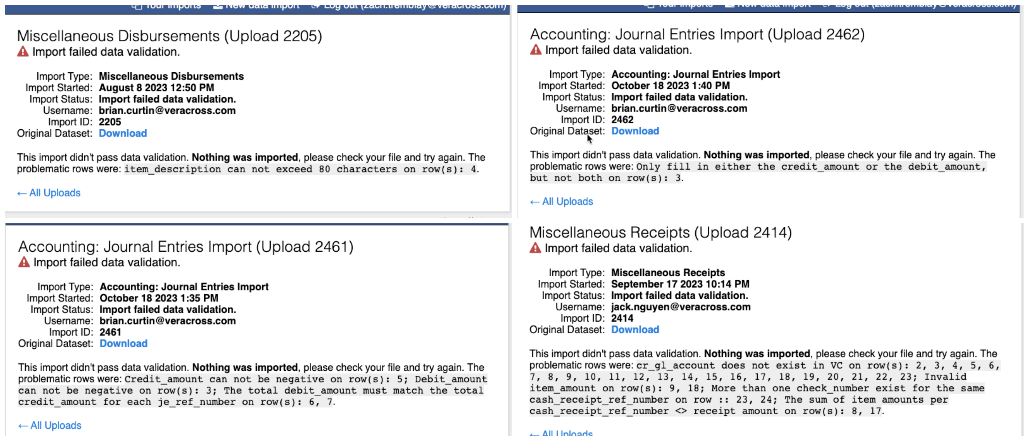RELEASE: New Core Accounting Import Types - Tuesday, October 31st 2023 ...