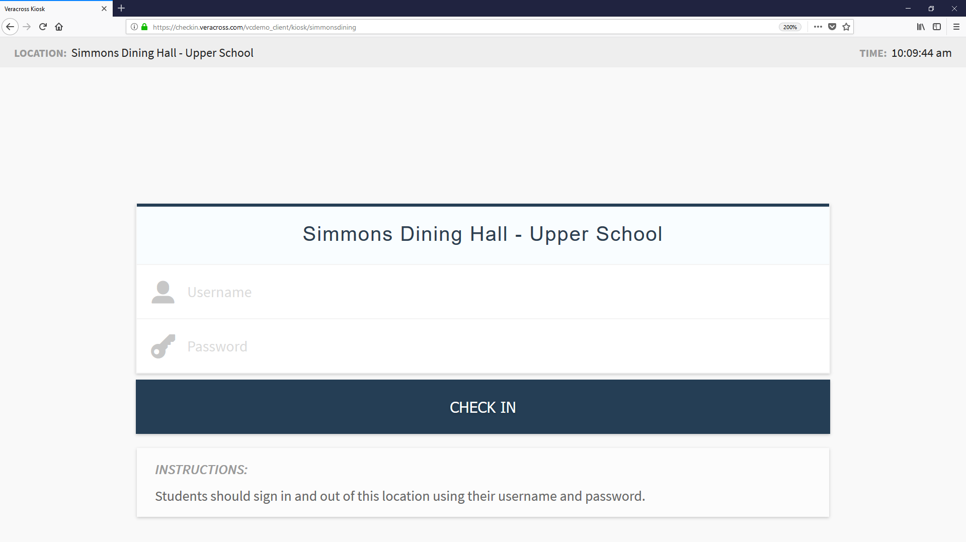 Student Location Log