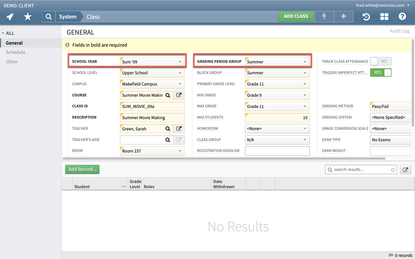 Configuring Veracross for Summer Intensives