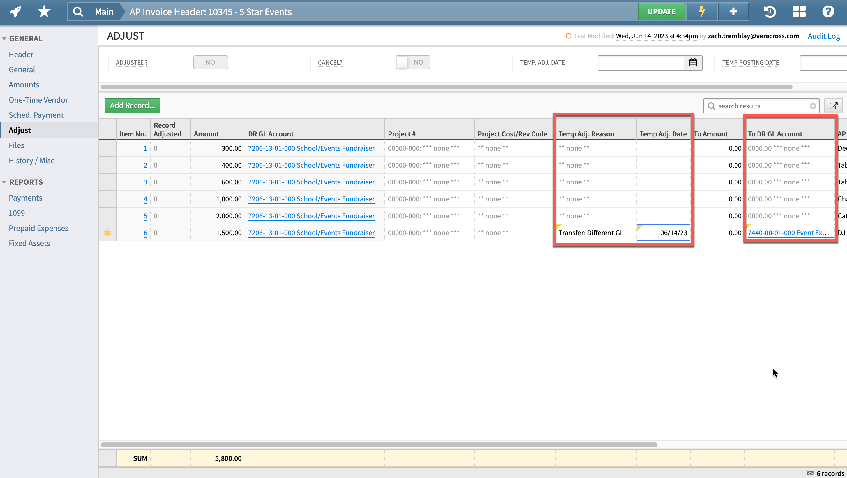 Correcting AP Invoice GL Accounts in AP-Axiom