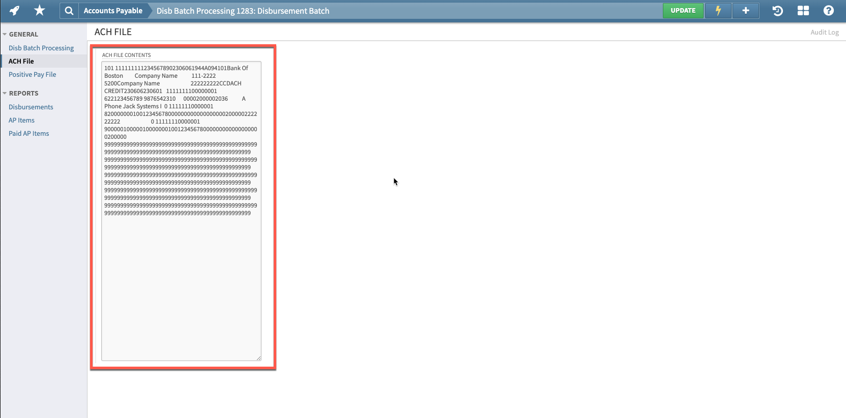 Processing Positive Pay and ACH Files AP-Axiom