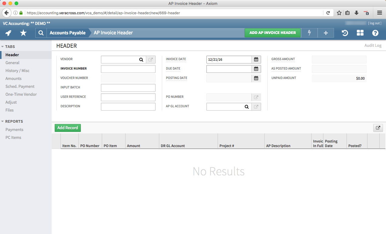 How to enter and edit AP Invoices