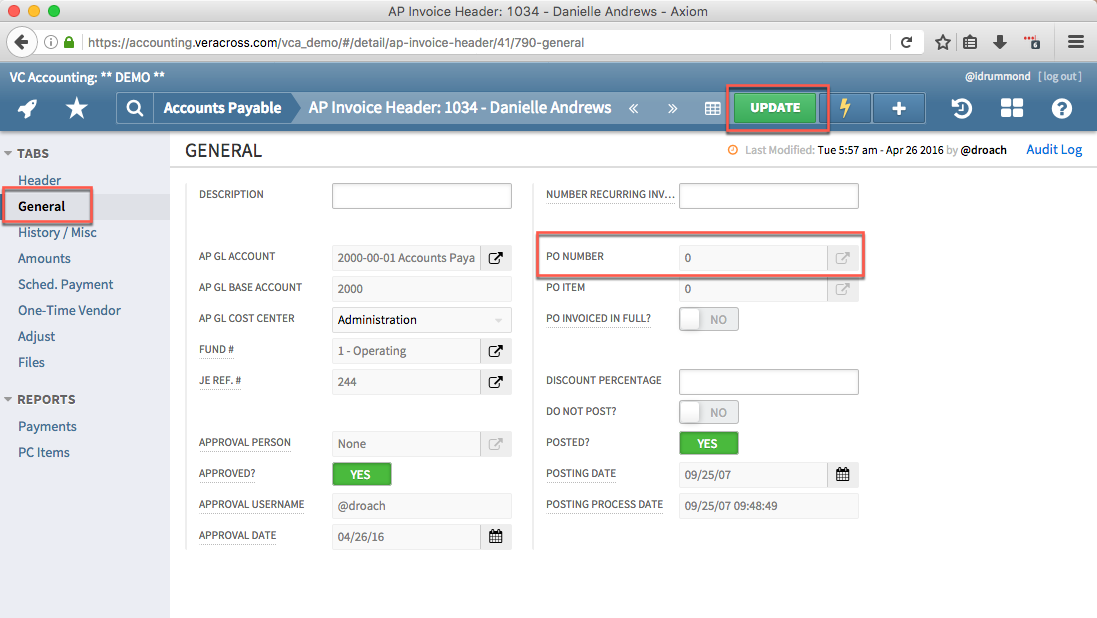 How to enter and edit AP Invoices