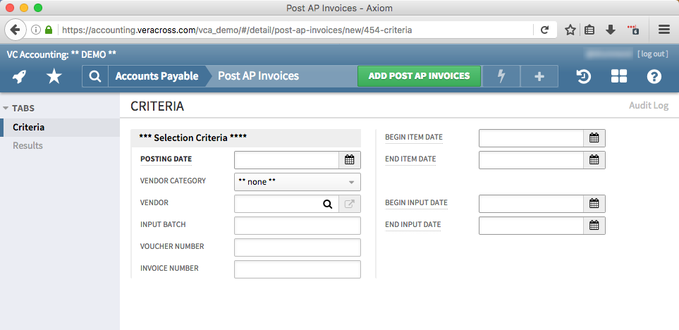 AP Invoice Adjustments
