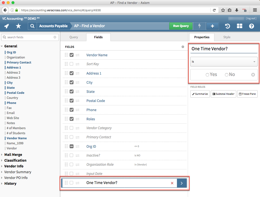 Adding and Updating AP Vendors