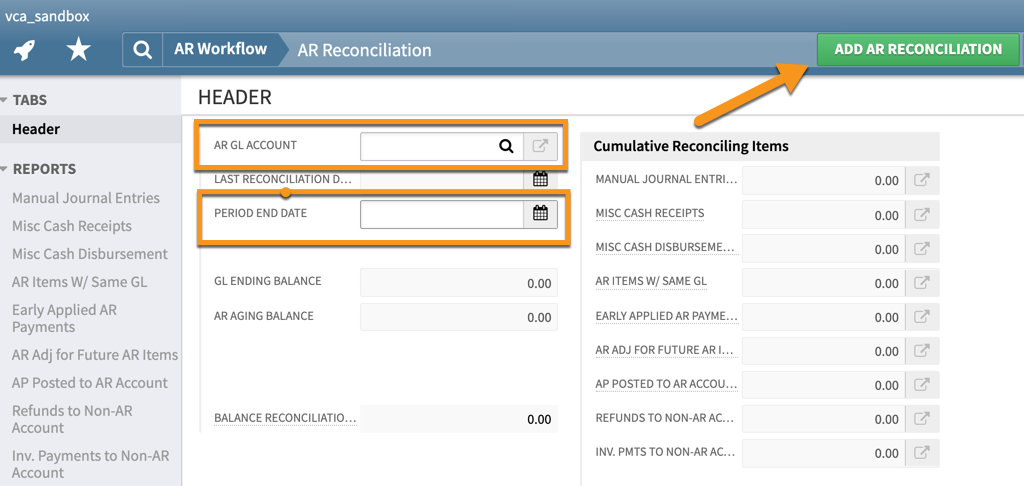 AR Reconciliation Process