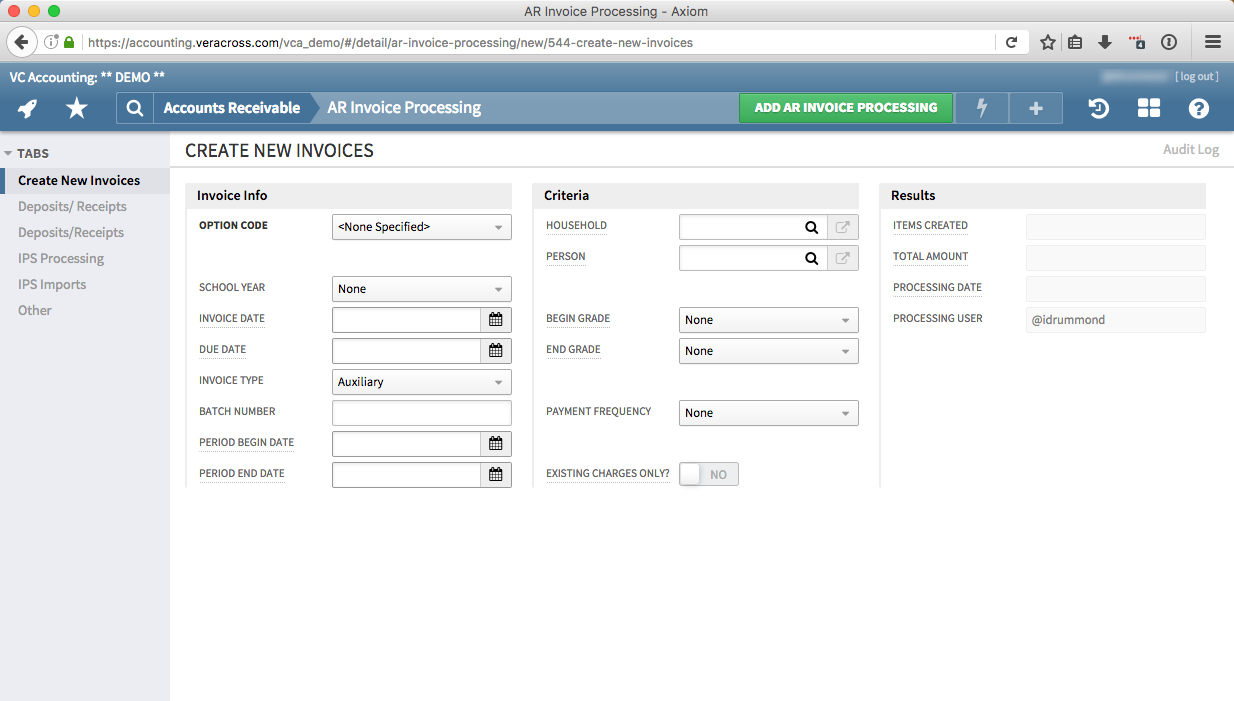 Overview of Creating AR Invoices