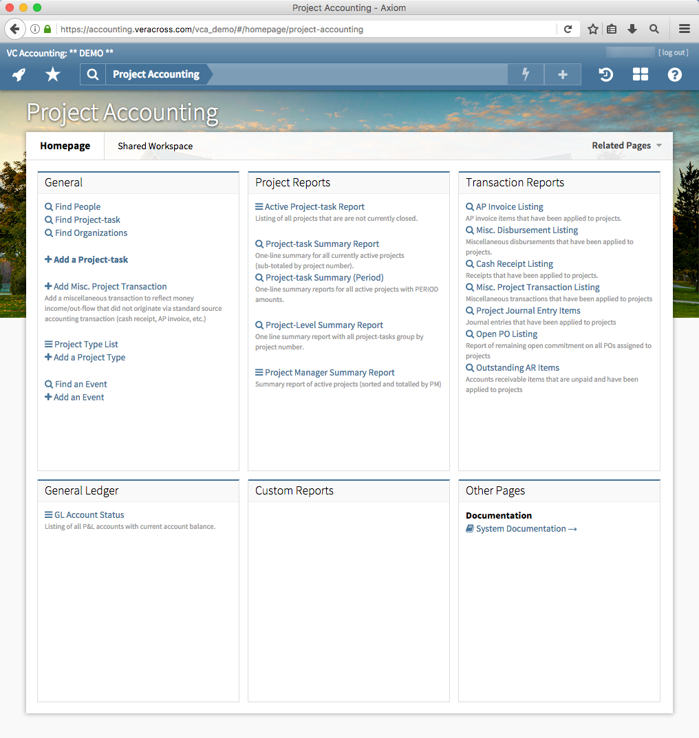 Project Accounting Overview