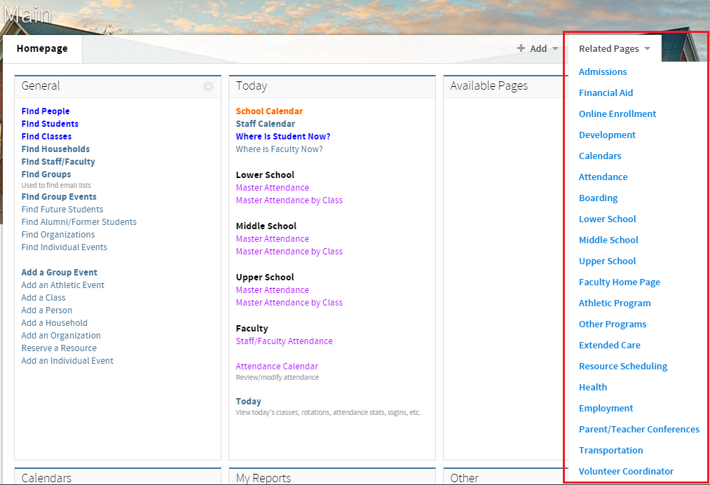 Homepages