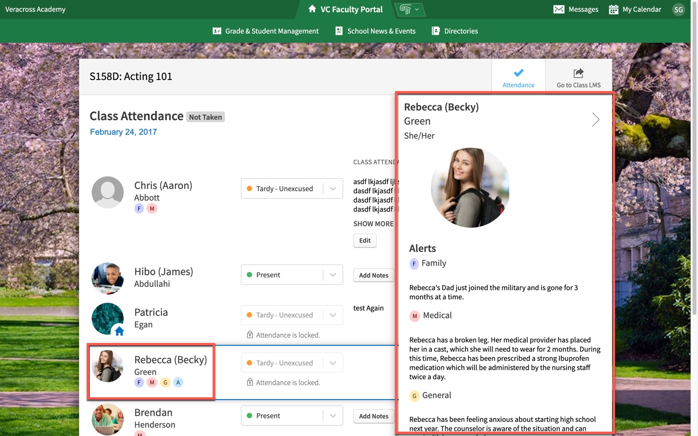 Feature Overview: The Attendance Interface