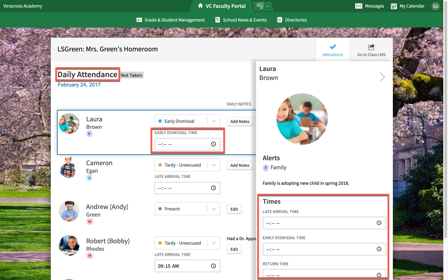 Feature Overview: The Attendance Interface