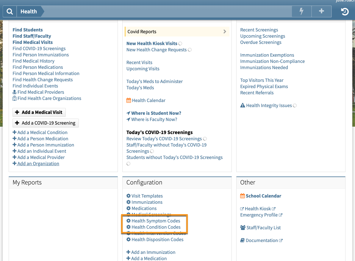 Health Calendar Overview