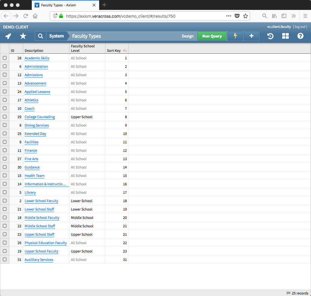 Assigning Faculty Type