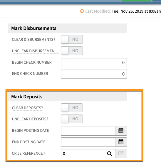 Bank Reconciliation