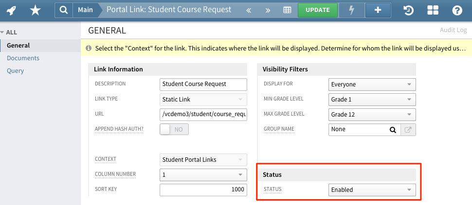 Course Requests v2 Configuration