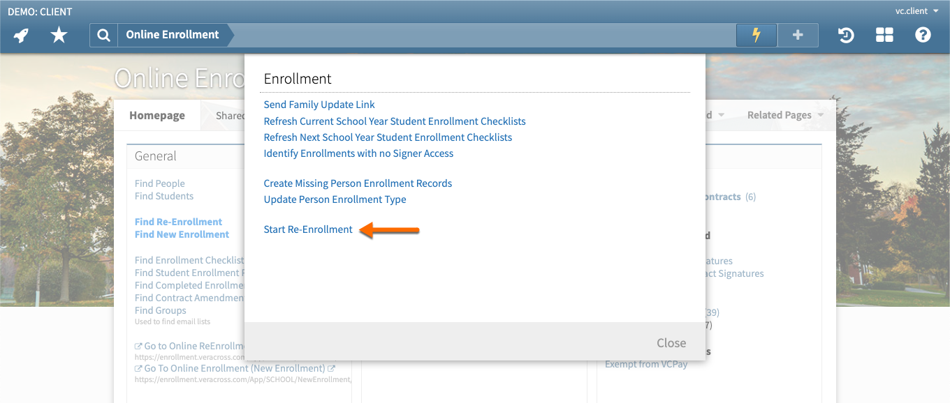 Online Re-Enrollment Tune-Up Quick Start Guide