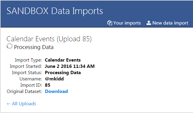 Data Importer Overview