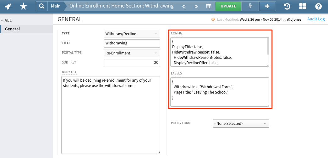 Withdrawal and Decline Forms